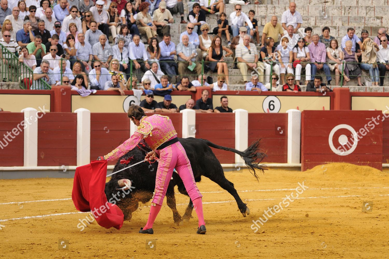 Bullfighting Matador Muleta Sword Fighting Bull Editorial Stock Photo ...