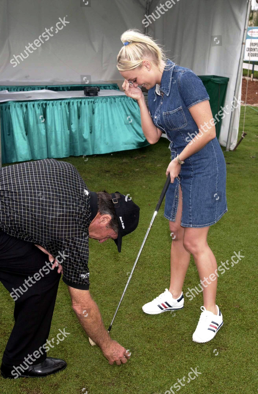 Emma Bunton Takes Golfing Lessons Gary Editorial Stock Photo - Stock ...