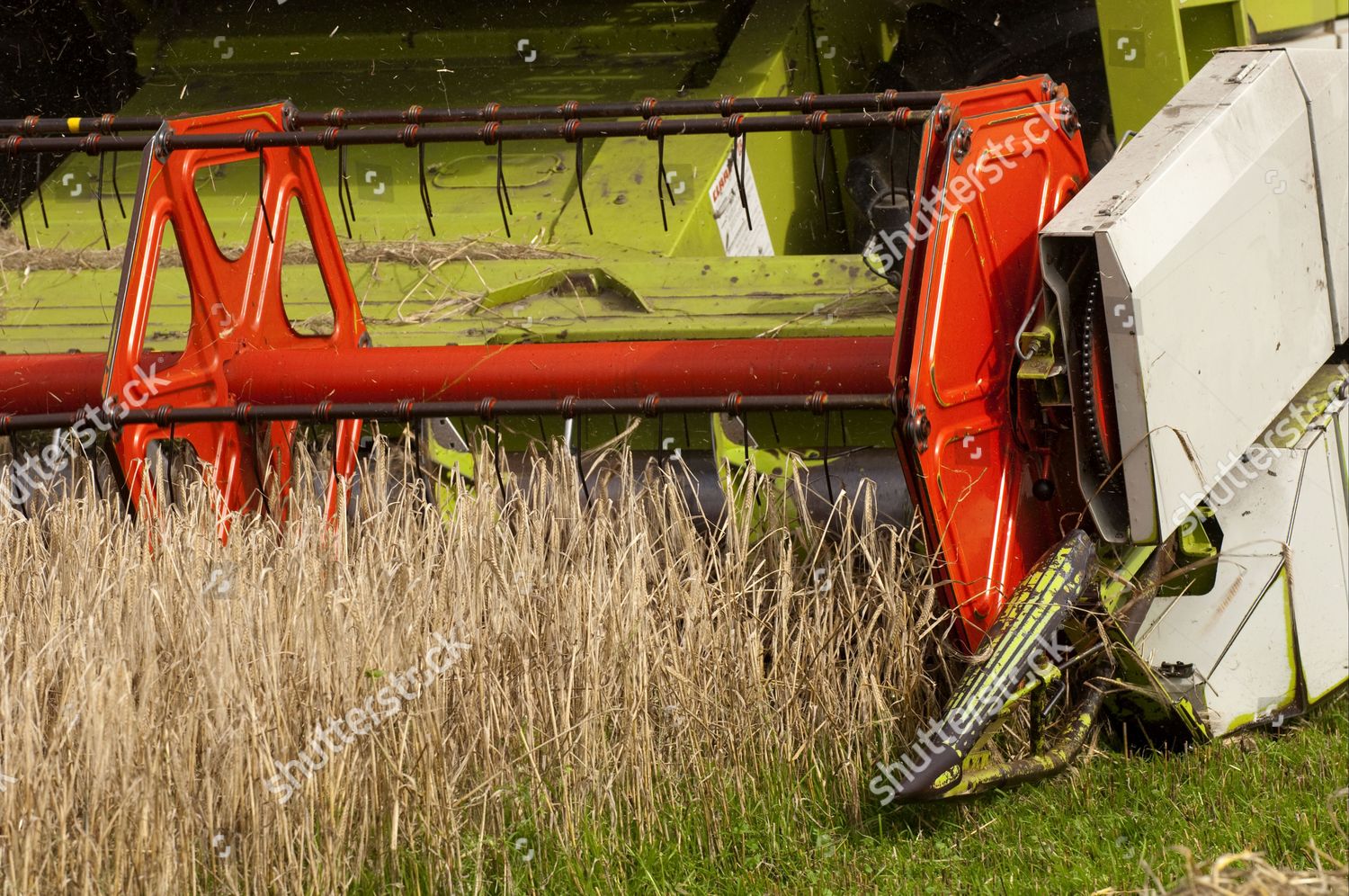 Claas Dominator Combine Harvester Harvesting Spring Editorial Stock ...