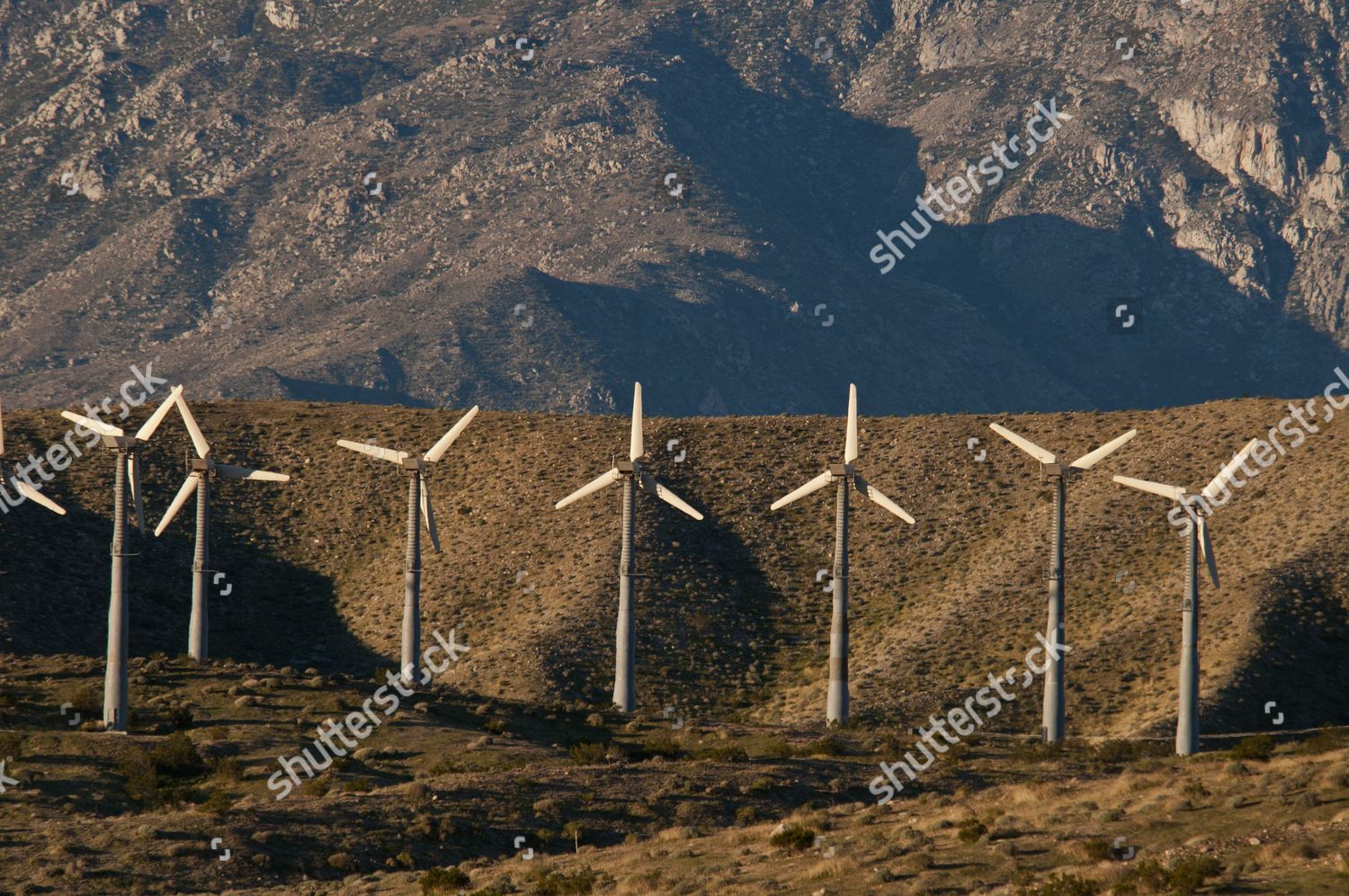 Wind Turbine Generators Desert San Gorgonio Editorial Stock Photo ...
