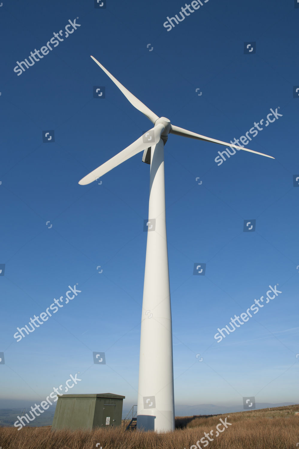 Wind Turbine Moorland Caton Moor Wind Editorial Stock Photo - Stock ...