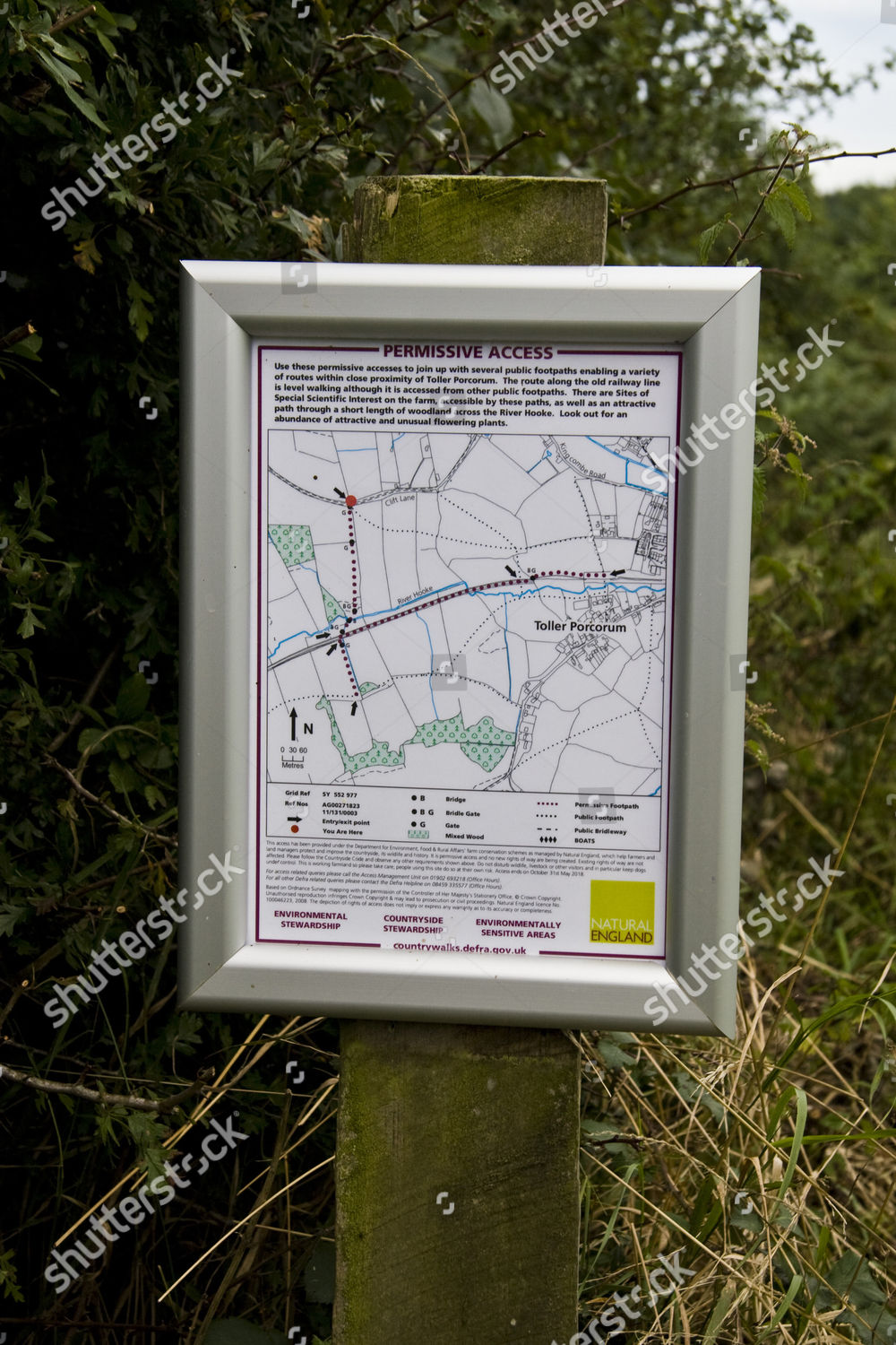 Permissive Access Sign Map Permissive Footpaths Editorial Stock Photo ...