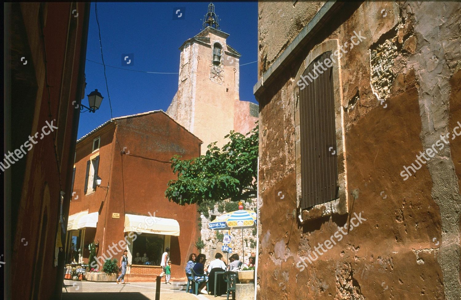 Town Hall Ochre Facades Houses Roussillion Editorial Stock Photo ...