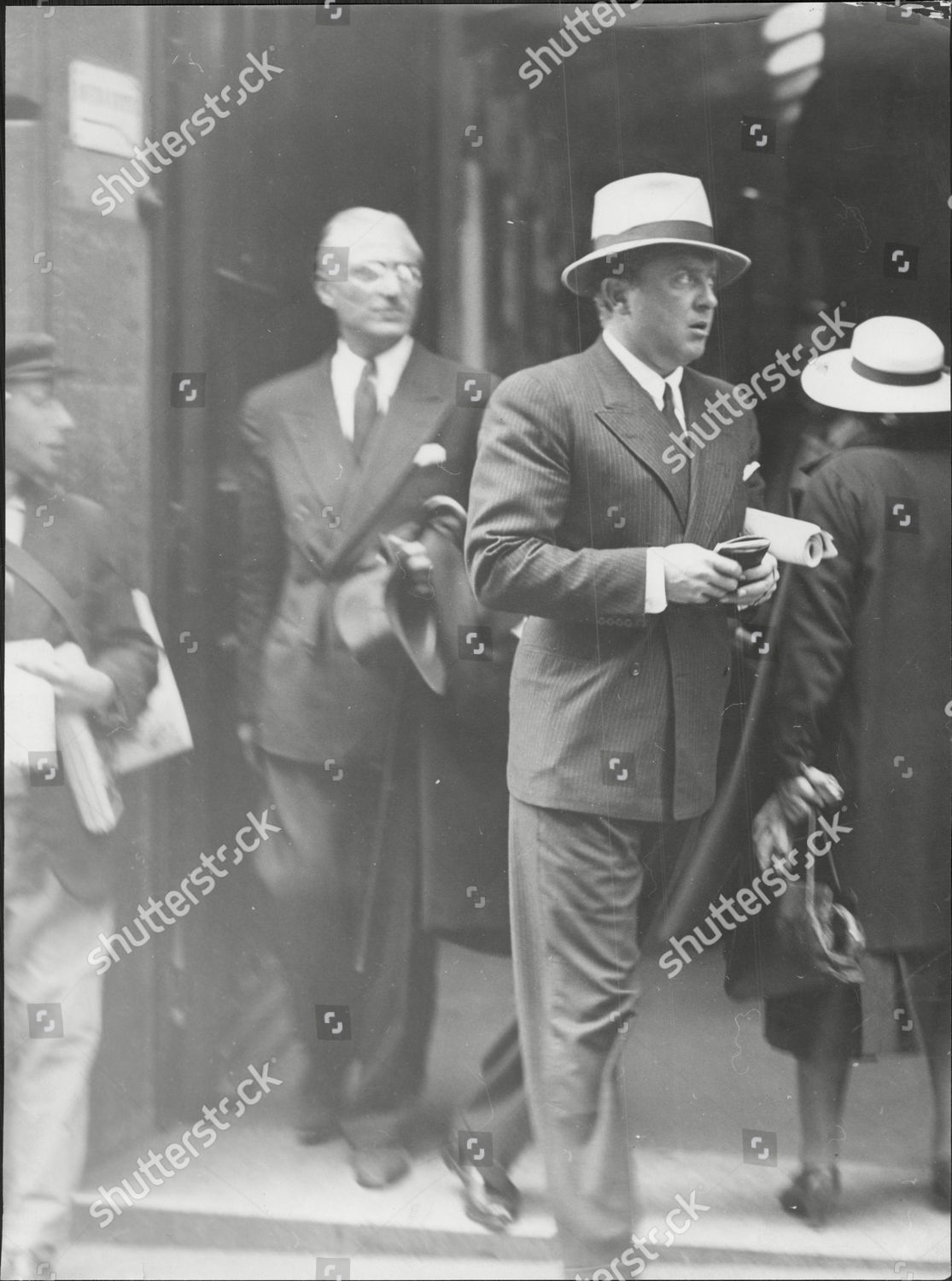 Prince Serge Mdivani Arrives Paris Cherborg Editorial Stock Photo ...