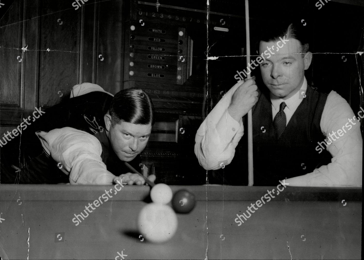 Walter Lindrum Tom Newman Billiards Players Editorial Stock Photo ...