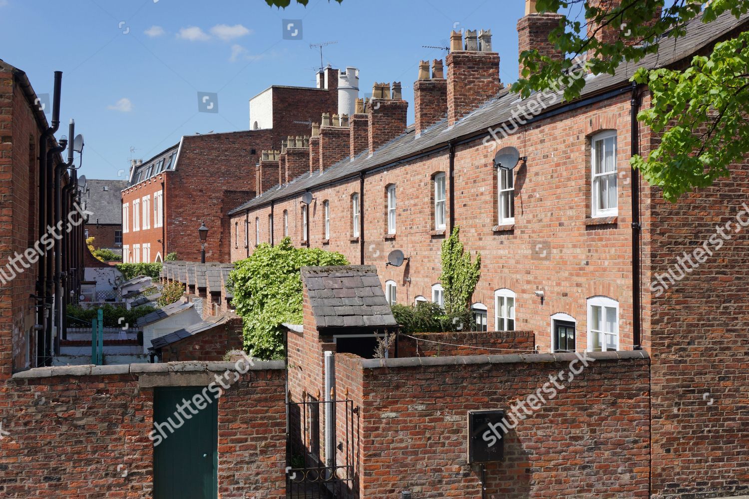 Working Class Housing Rows Tightly Packed Editorial Stock Photo - Stock ...