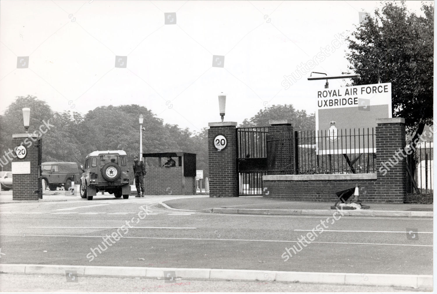 Entrance Royal Air Force Station Uxbridge Editorial Stock Photo - Stock ...