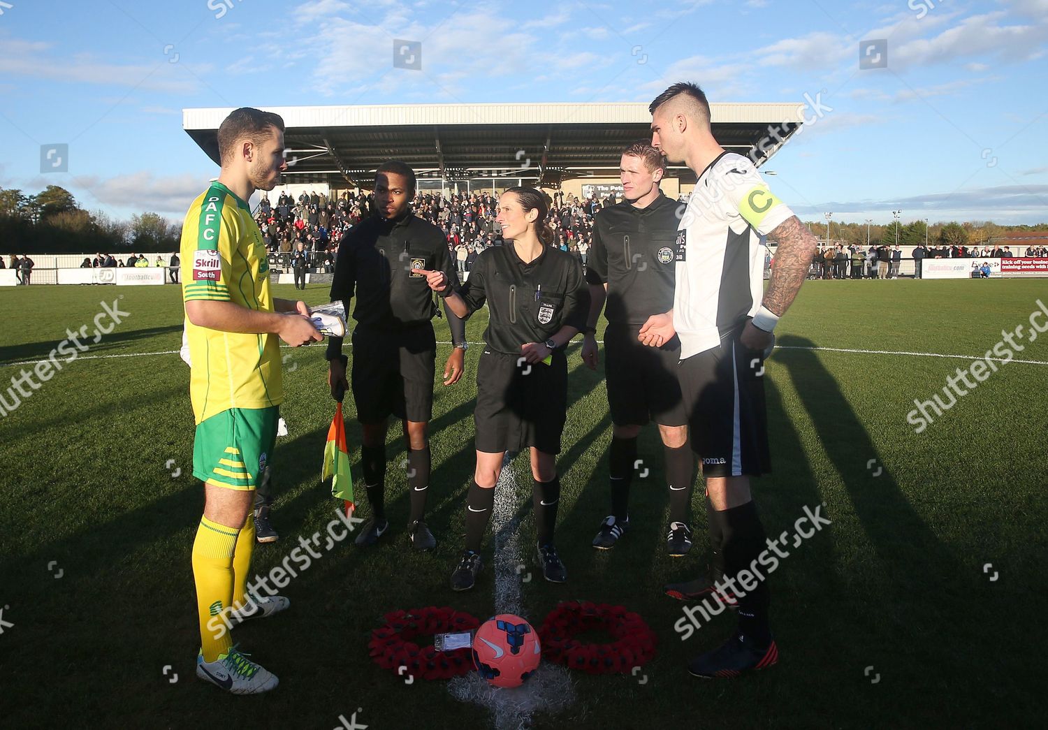 REFEREE AMY FEARN PERFORMS COIN TOSS Editorial Stock Photo - Stock ...