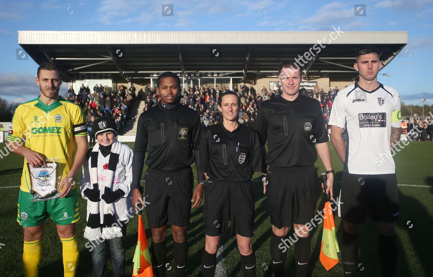 Referee Amy Fearn Her Assistant Referees Editorial Stock Photo - Stock ...