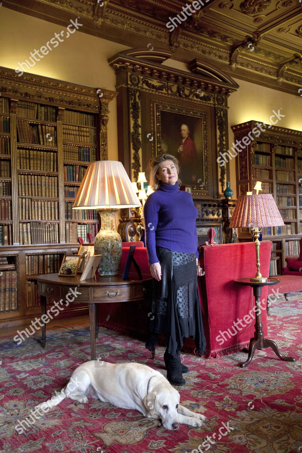 Lady Fiona Countess Carnarvon Highclere Castle Editorial Stock Photo ...