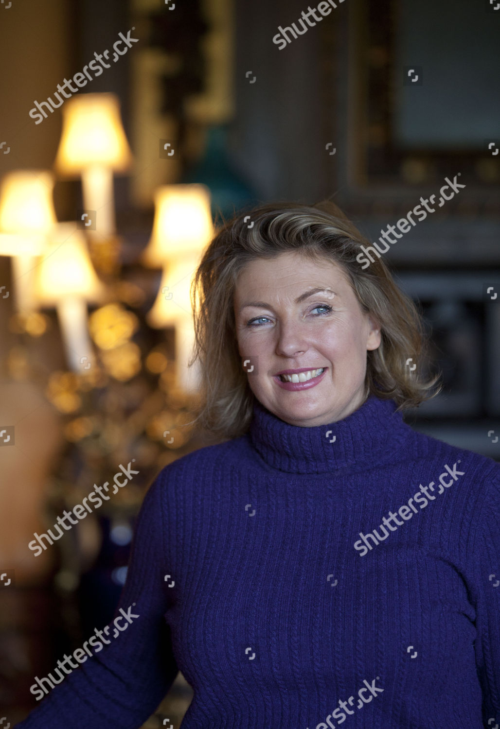 Lady Fiona Countess Carnarvon Highclere Castle Editorial Stock Photo ...