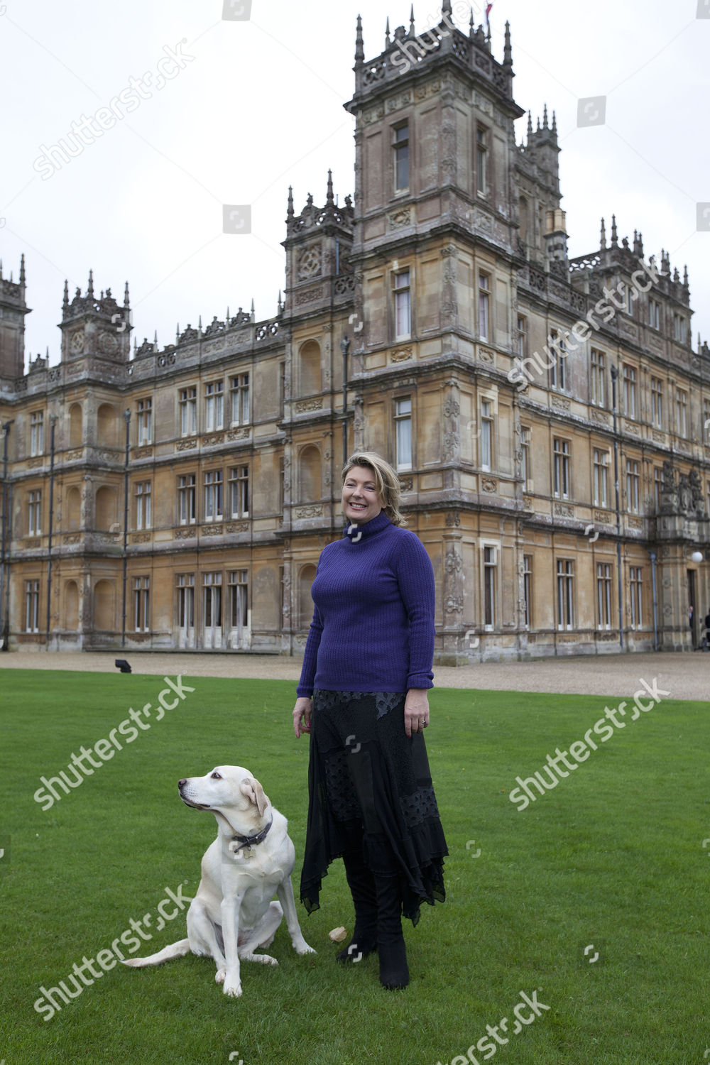 Lady Fiona Countess Carnarvon Highclere Castle Editorial Stock Photo ...