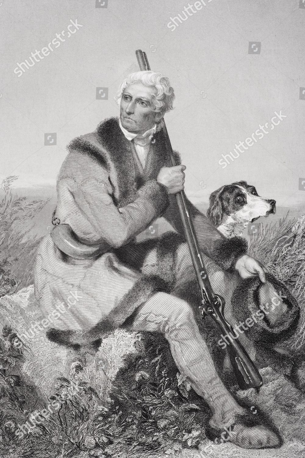 Daniel Boone 17341820 American Frontiersman Legendary Editorial Stock ...