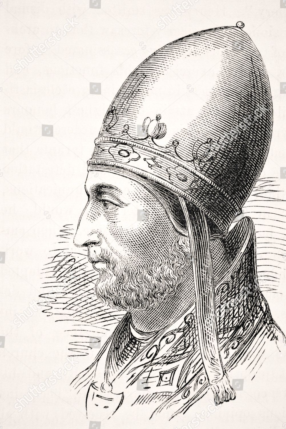 Pope Adrian Iv Hadrian Iv Born Editorial Stock Photo - Stock Image ...