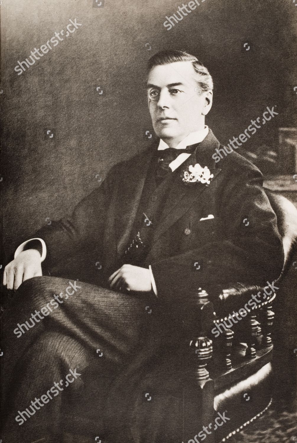 Joseph Chamberlain 18361914 Father Neville Chamberlain Editorial Stock ...