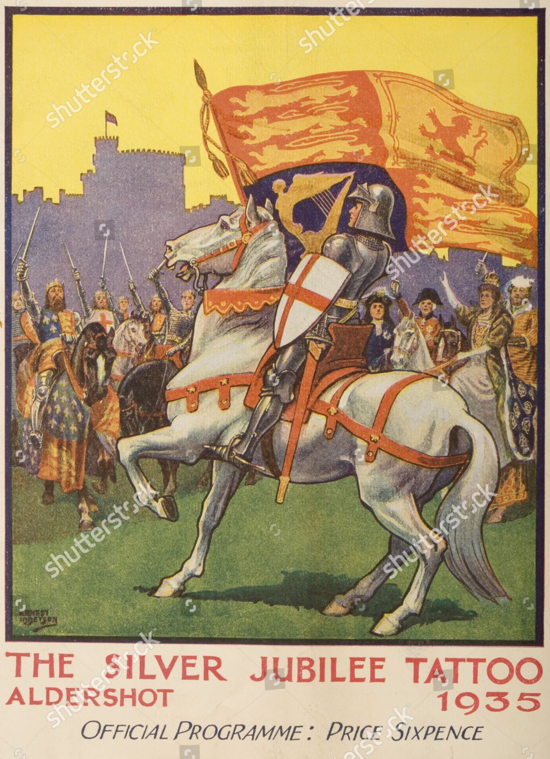 St George Royal Standard Shield Cross Editorial Stock Photo - Stock ...