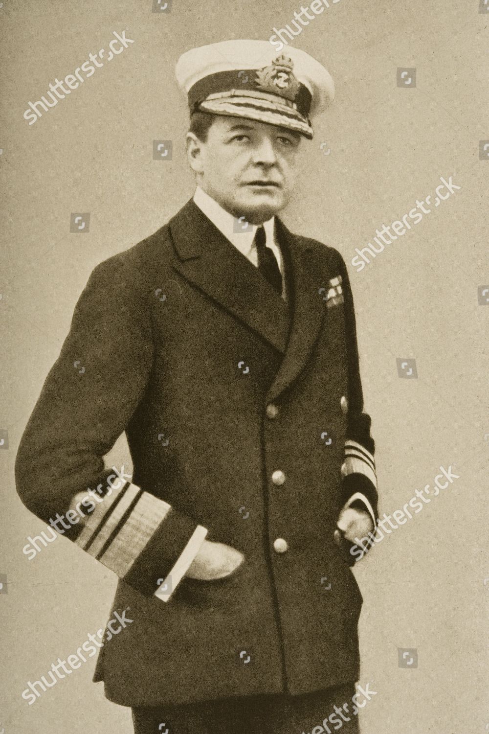 Sir David Beatty 18711936 British Commanderinchief Editorial Stock ...