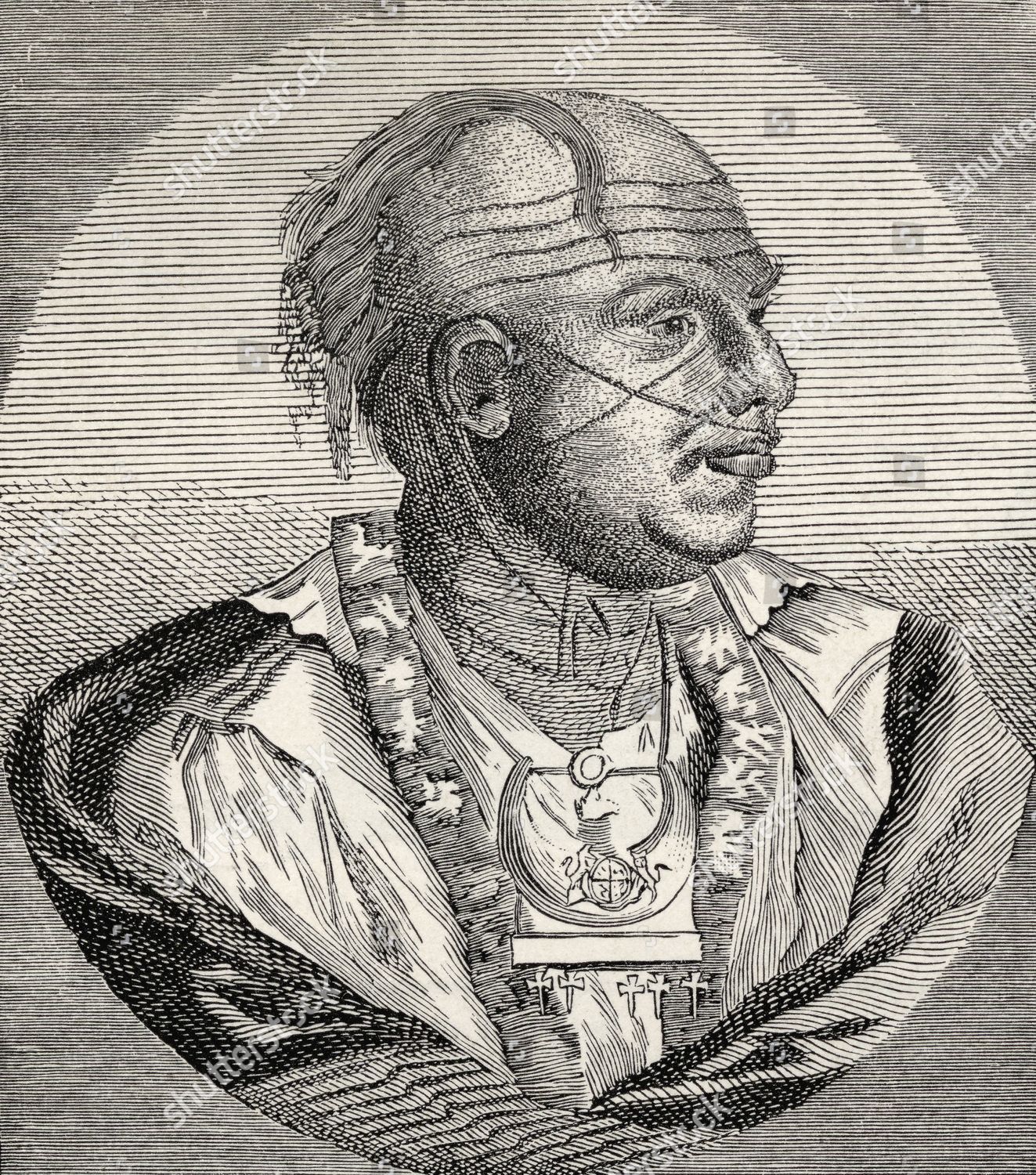 Outacite Ostenaco C1703 C1780 Chief Cherokees Editorial Stock Photo ...