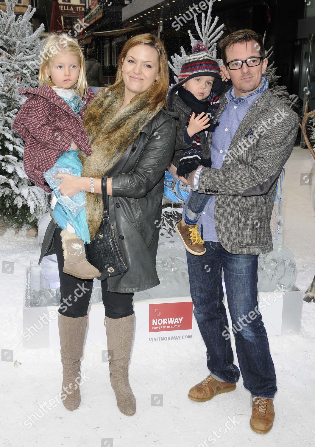 Jo Joyner Neil Madden Their Children Editorial Stock Photo - Stock ...