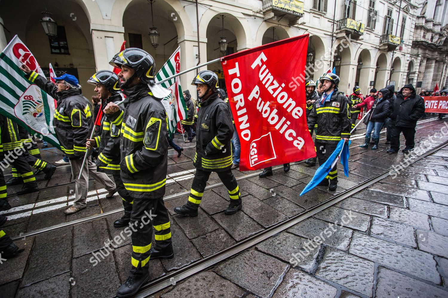 Firefighters Protest Editorial Stock Photo - Stock Image | Shutterstock