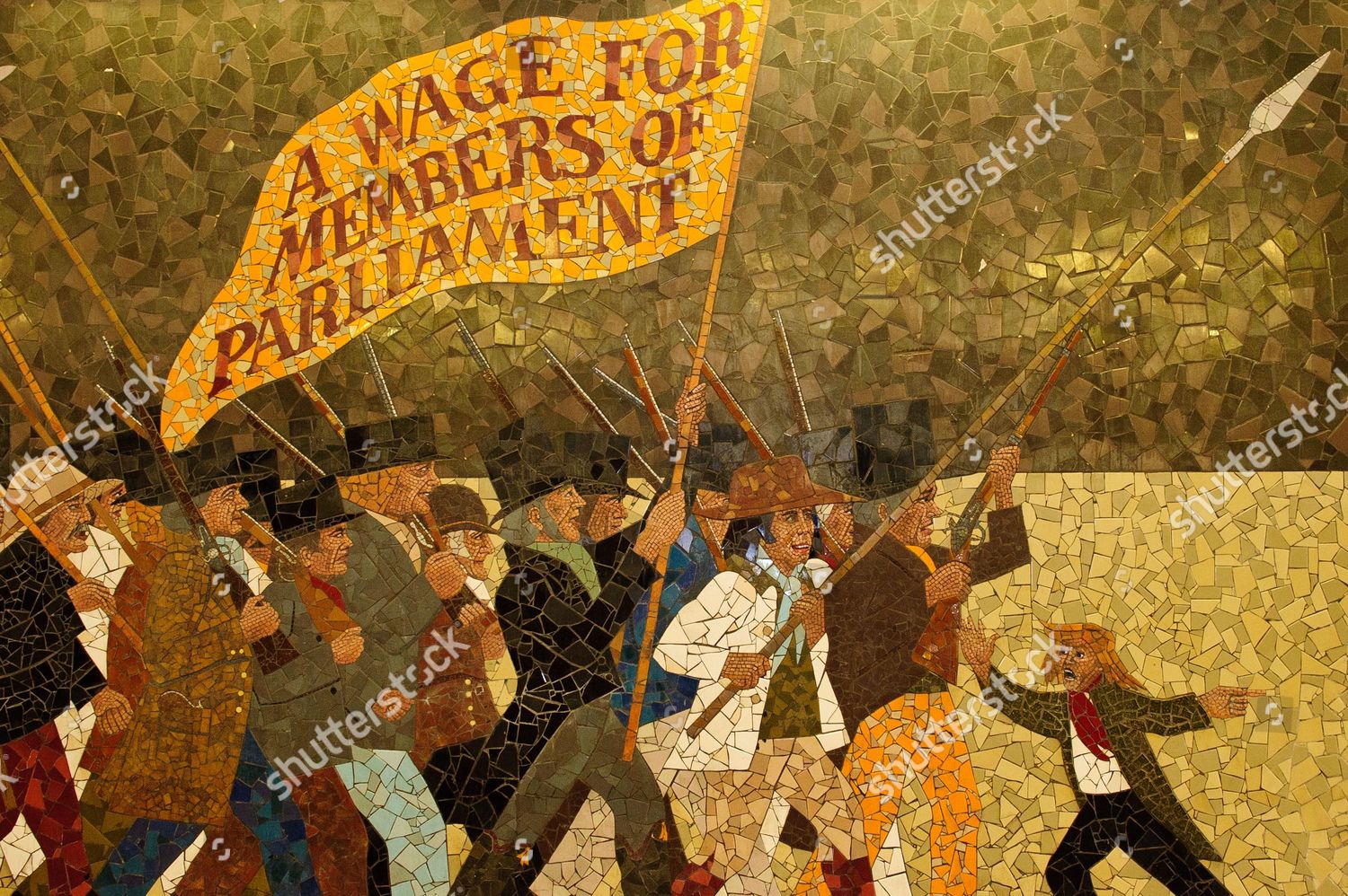 Mural Depicting 1839 Chartist Uprising Newport Editorial Stock Photo ...