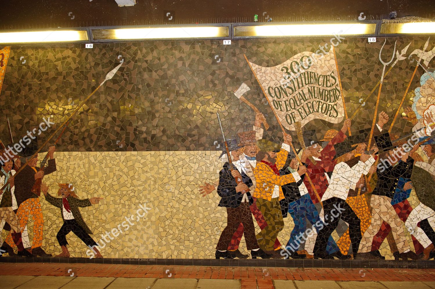 Mural Depicting 1839 Chartist Uprising Newport Editorial Stock Photo ...