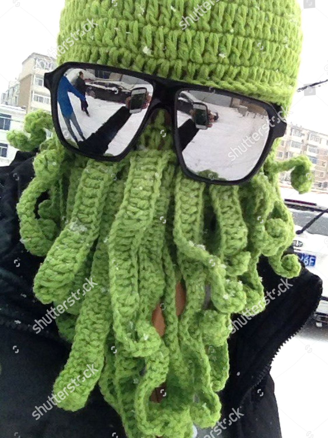 Man Wearing Octopus Hat Editorial Stock Photo - Stock Image | Shutterstock
