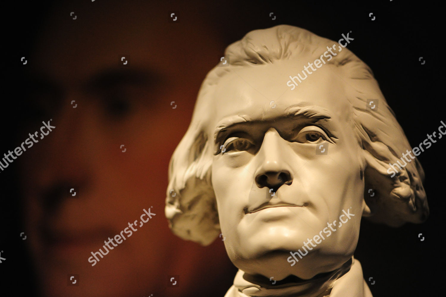 Bust Thomas Jefferson By Jeanantoine Replica Editorial Stock Photo ...
