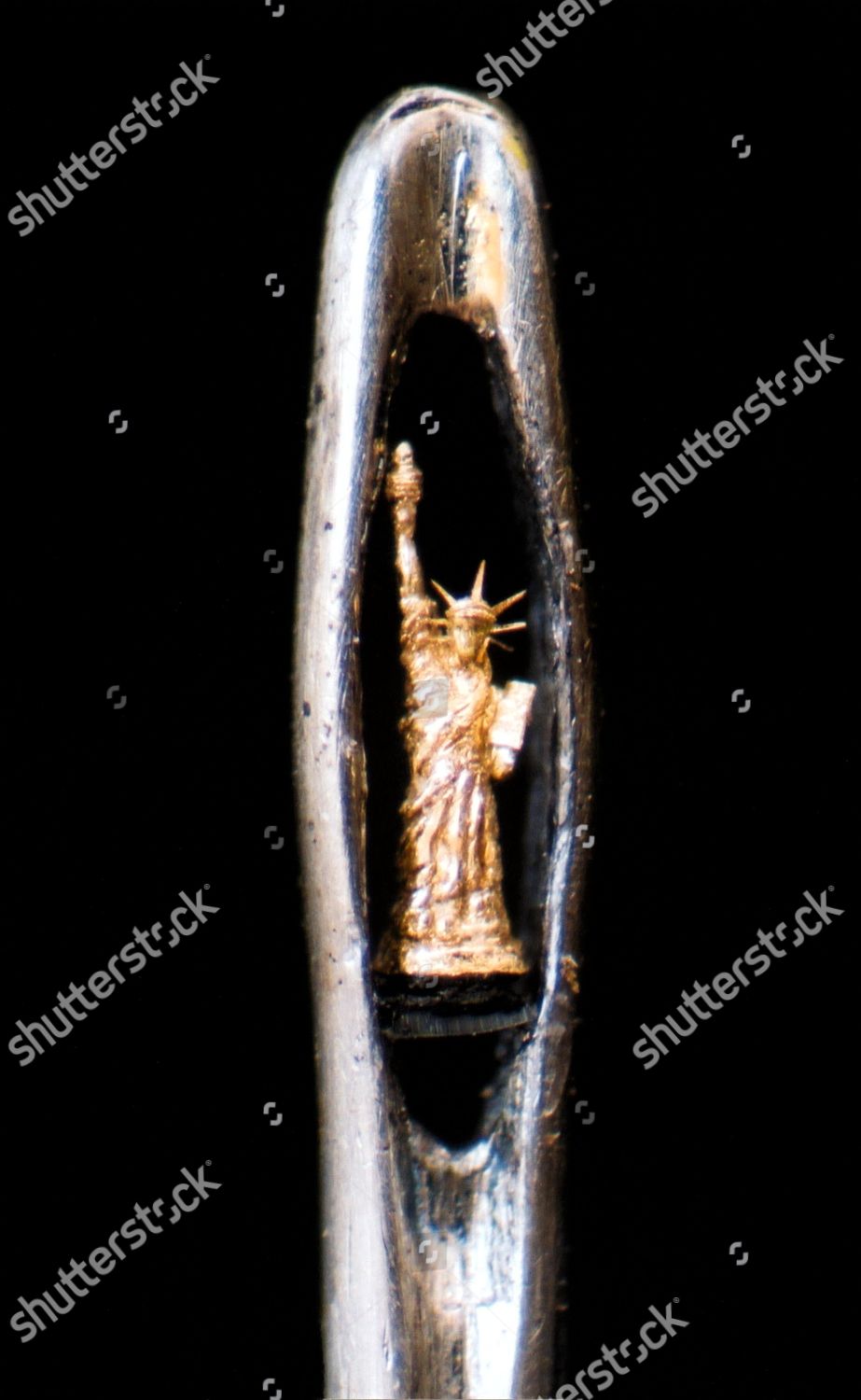 Willard Wigans Microworld Sculptures Statue Liberty Editorial Stock ...