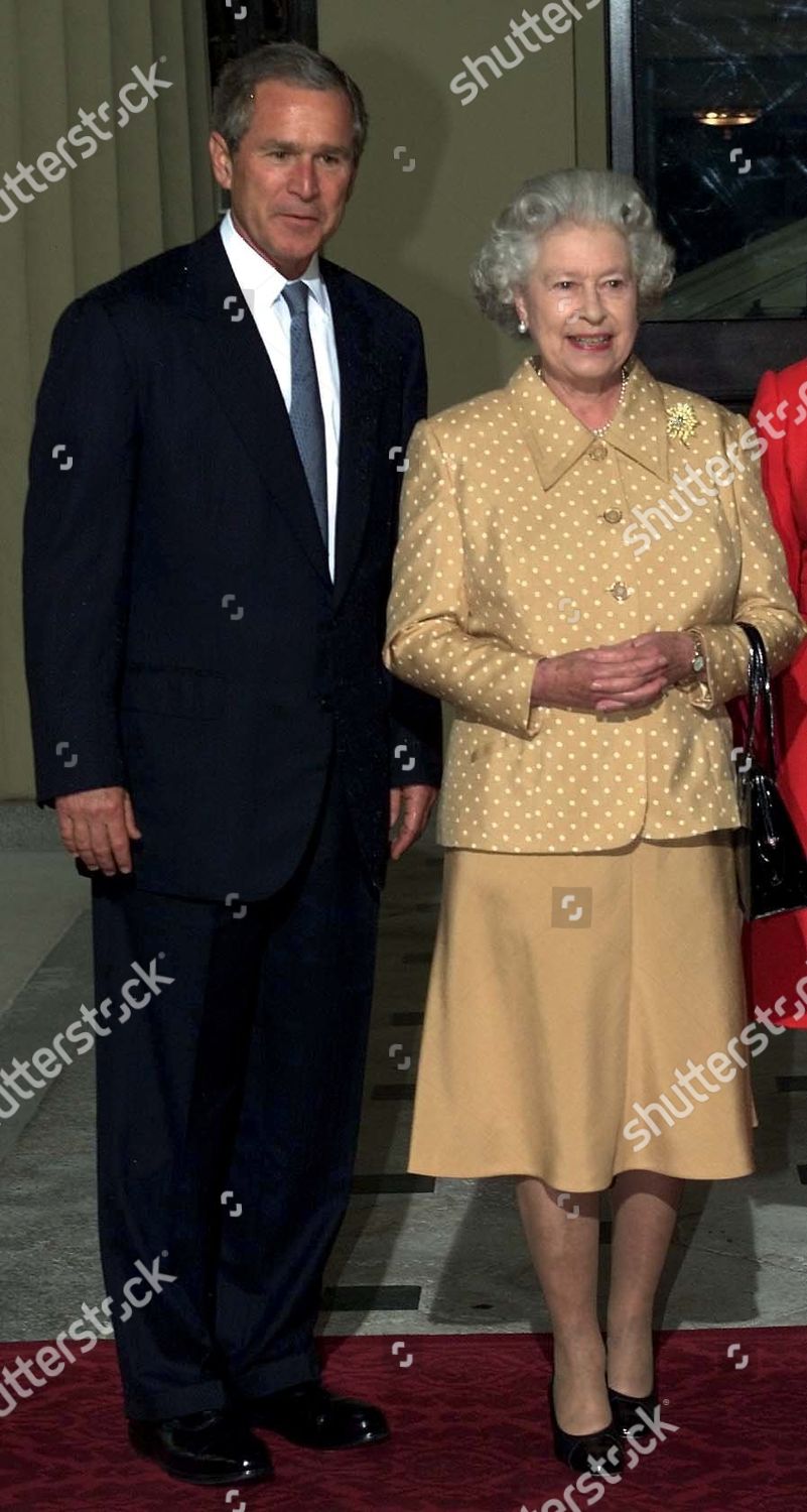 George W Bush Queen Elizabeth Ii Editorial Stock Photo - Stock Image ...