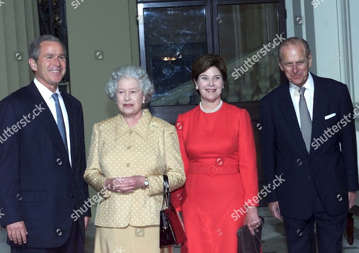 George W Bush Queen Elizabeth Ii Editorial Stock Photo - Stock Image ...