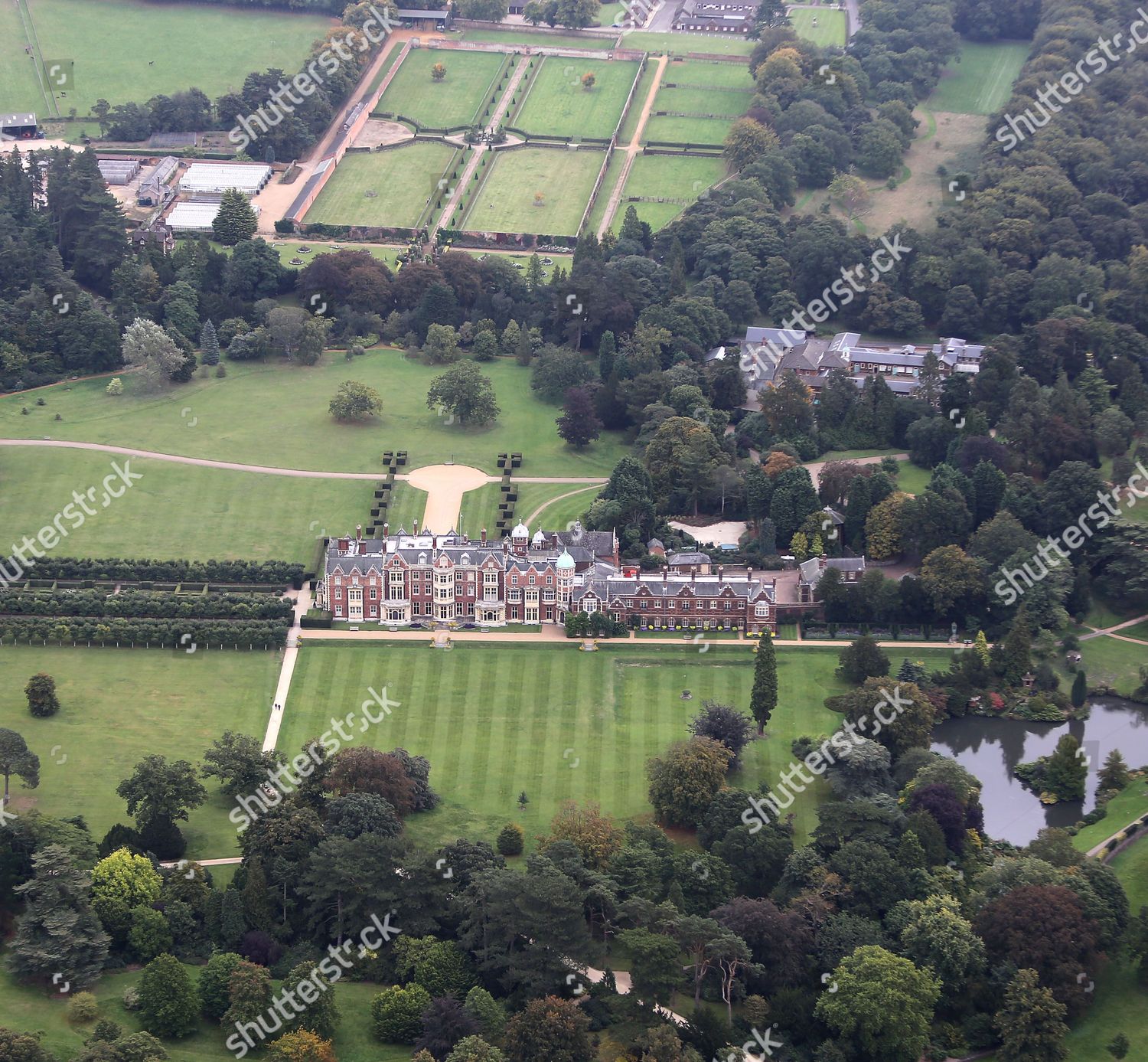 Aerial Views Sandringham Estate Norfolk England Editorial Stock Photo ...