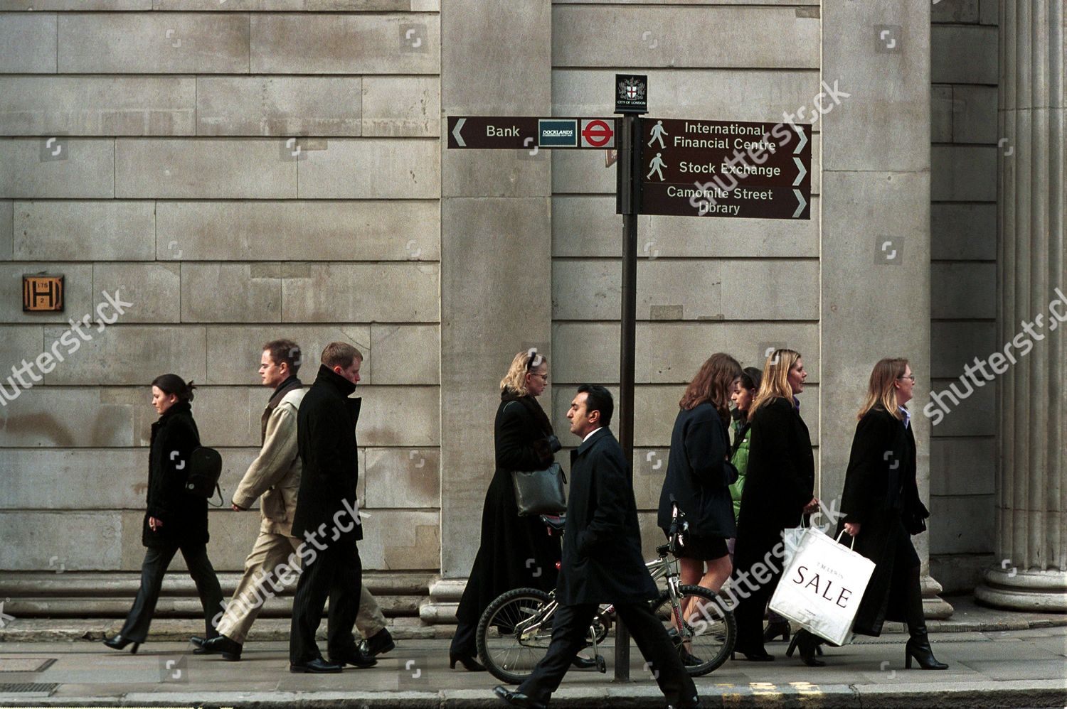 Londons Financial District Threadneedle Street Outside Editorial Stock ...