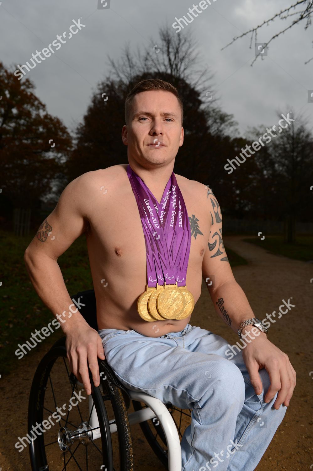 Paralympian David Weir Shows Off His Editorial Stock Photo - Stock ...