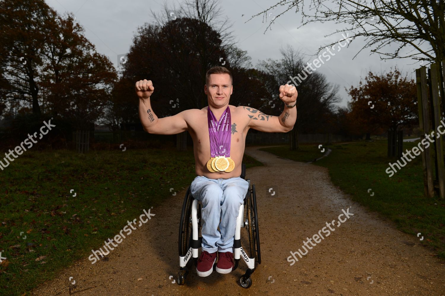 Paralympian David Weir Shows Off His Editorial Stock Photo - Stock ...