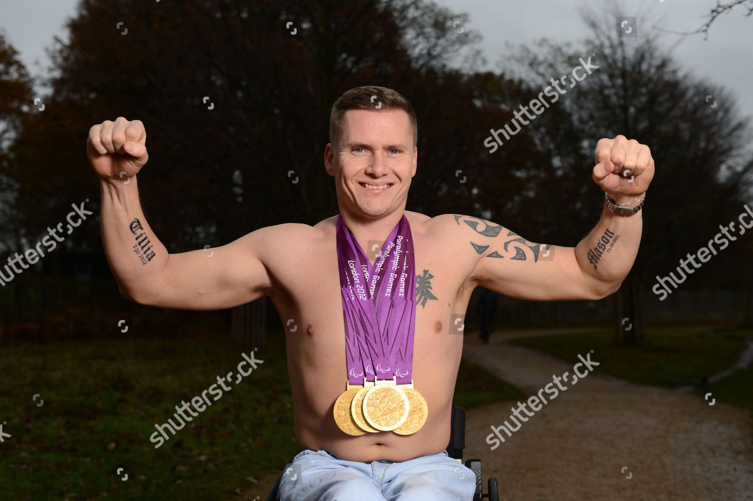 Paralympian David Weir Shows Off His Editorial Stock Photo - Stock ...