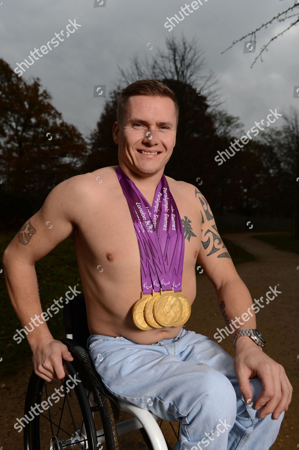 Paralympian David Weir Shows Off His Editorial Stock Photo - Stock ...