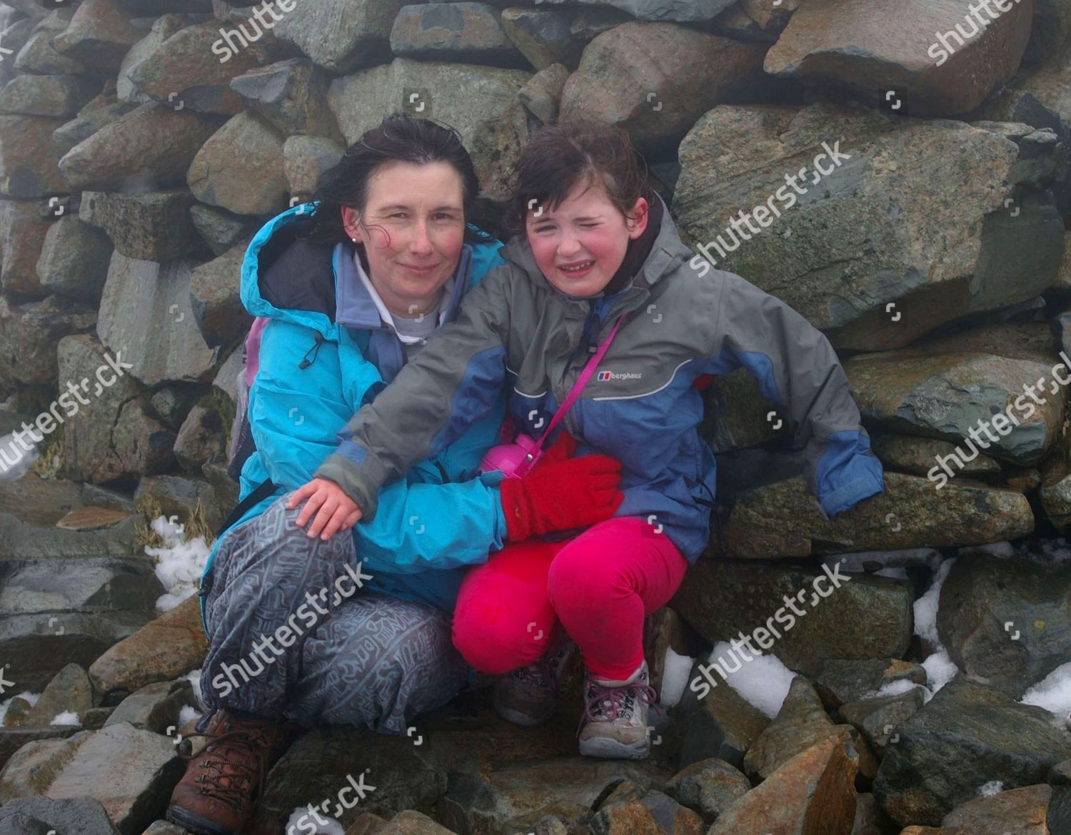 Annabelle Asher Mother Fiona Climbing Scafell Editorial Stock Photo ...