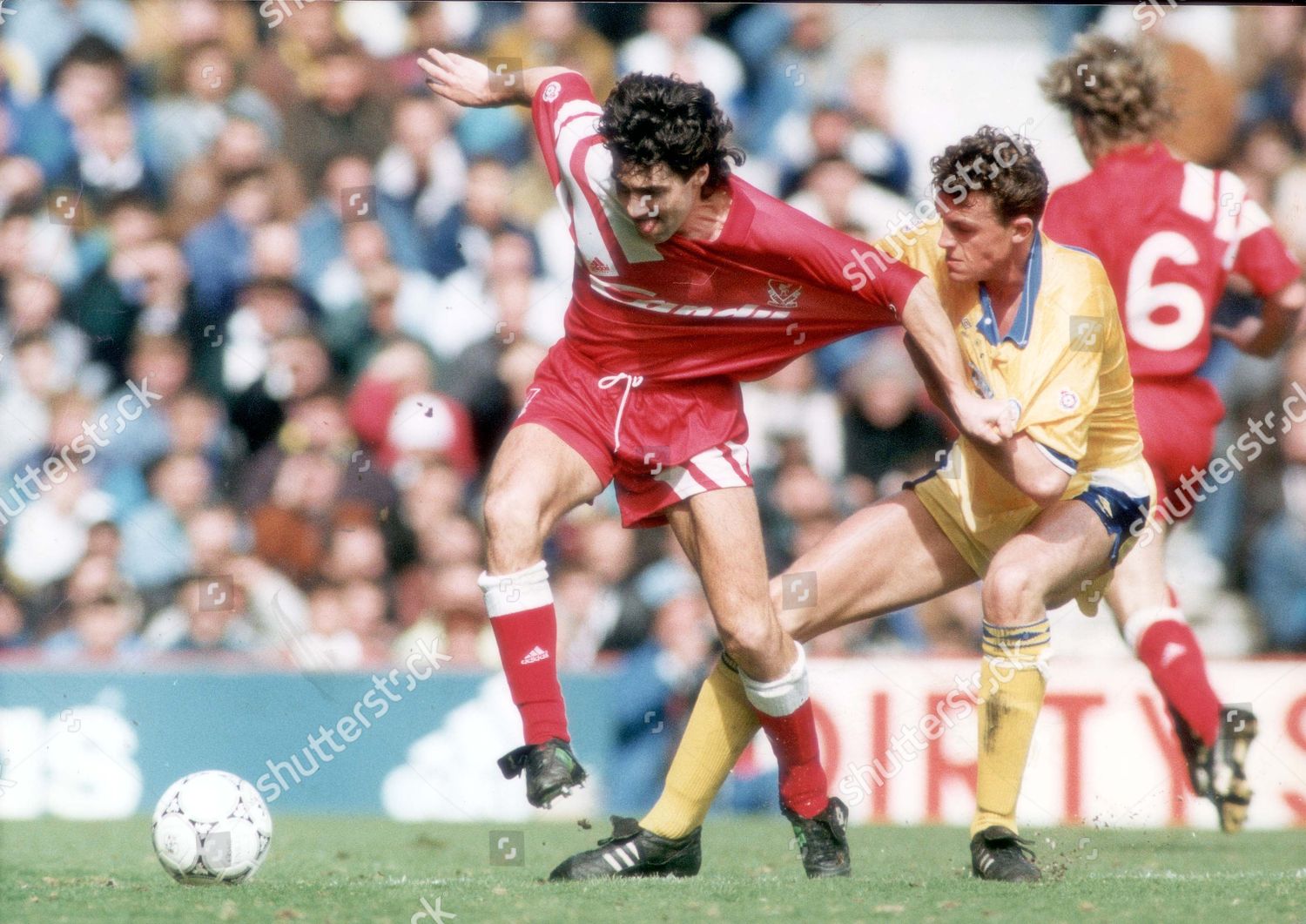 Liverpools Dean Saunders Finds His Progress Editorial Stock Photo ...