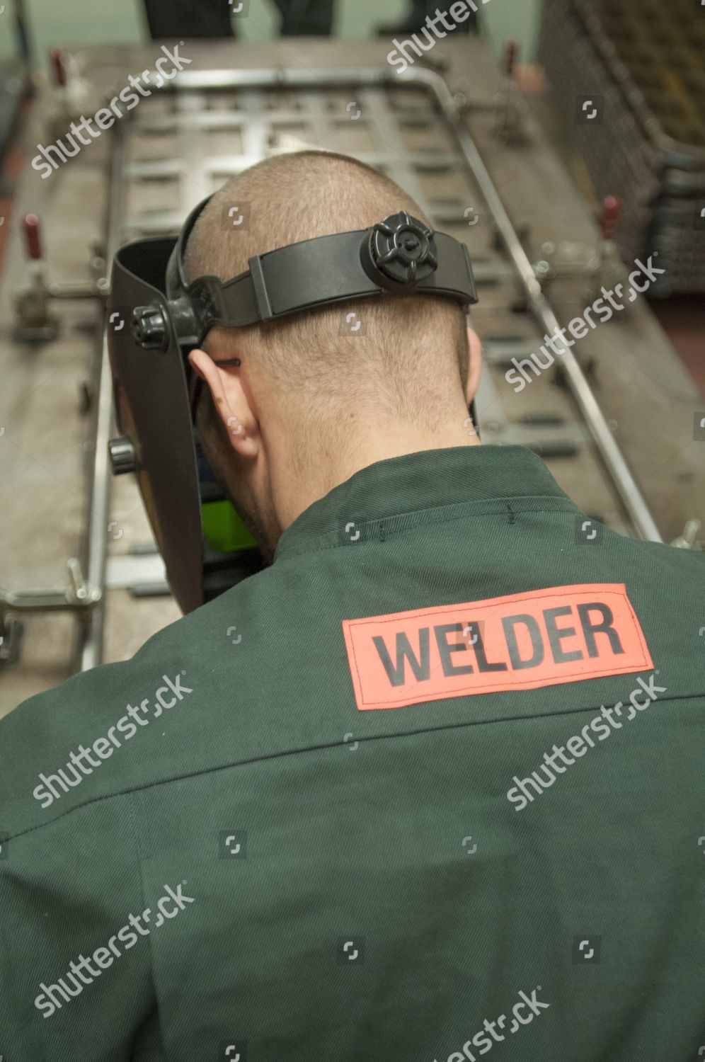 Prisoner Welding Prison Workshop Making Prison Editorial Stock Photo ...