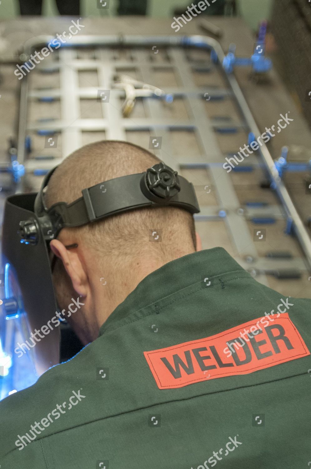 Prisoner Welding Prison Workshop Making Prison Editorial Stock Photo ...