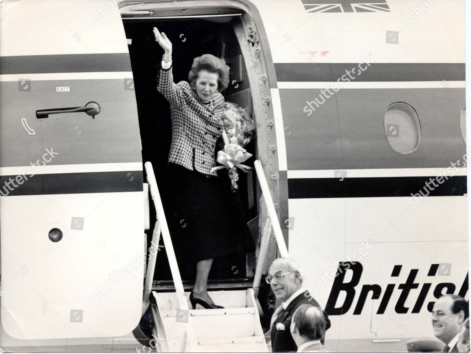 Baroness Thatcher Kesteven Margaret Thatcher Waving Editorial Stock ...