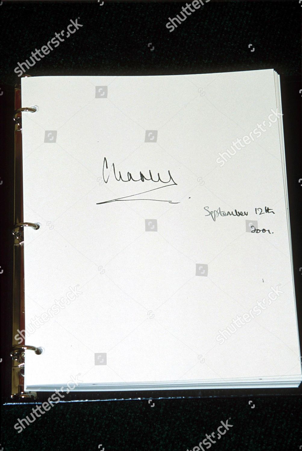 Prince Charles Signature Book Condolence Outside Editorial Stock Photo ...
