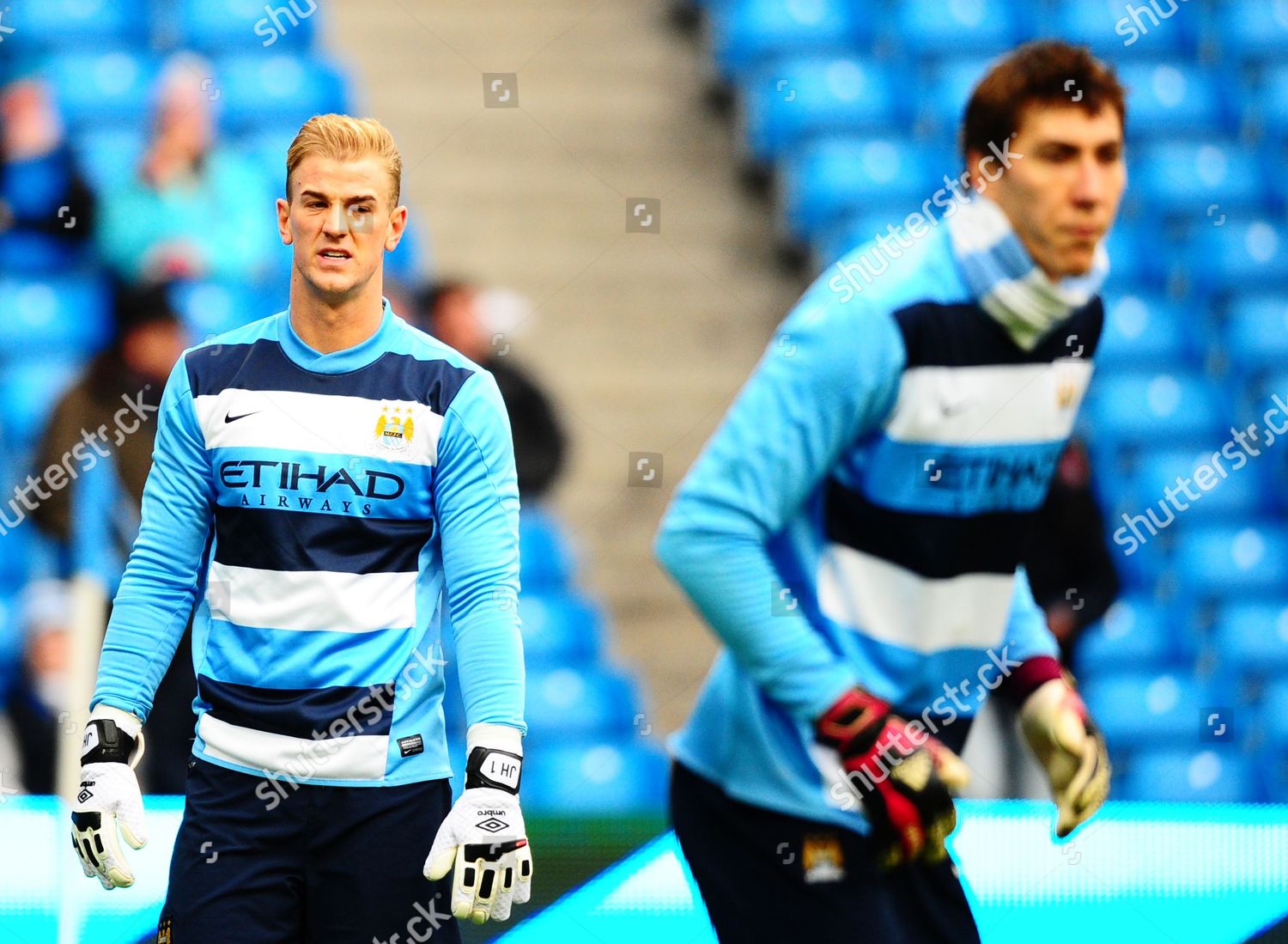 Manchester City Goalkeeper Joe Hart Looks Editorial Stock Photo - Stock ...