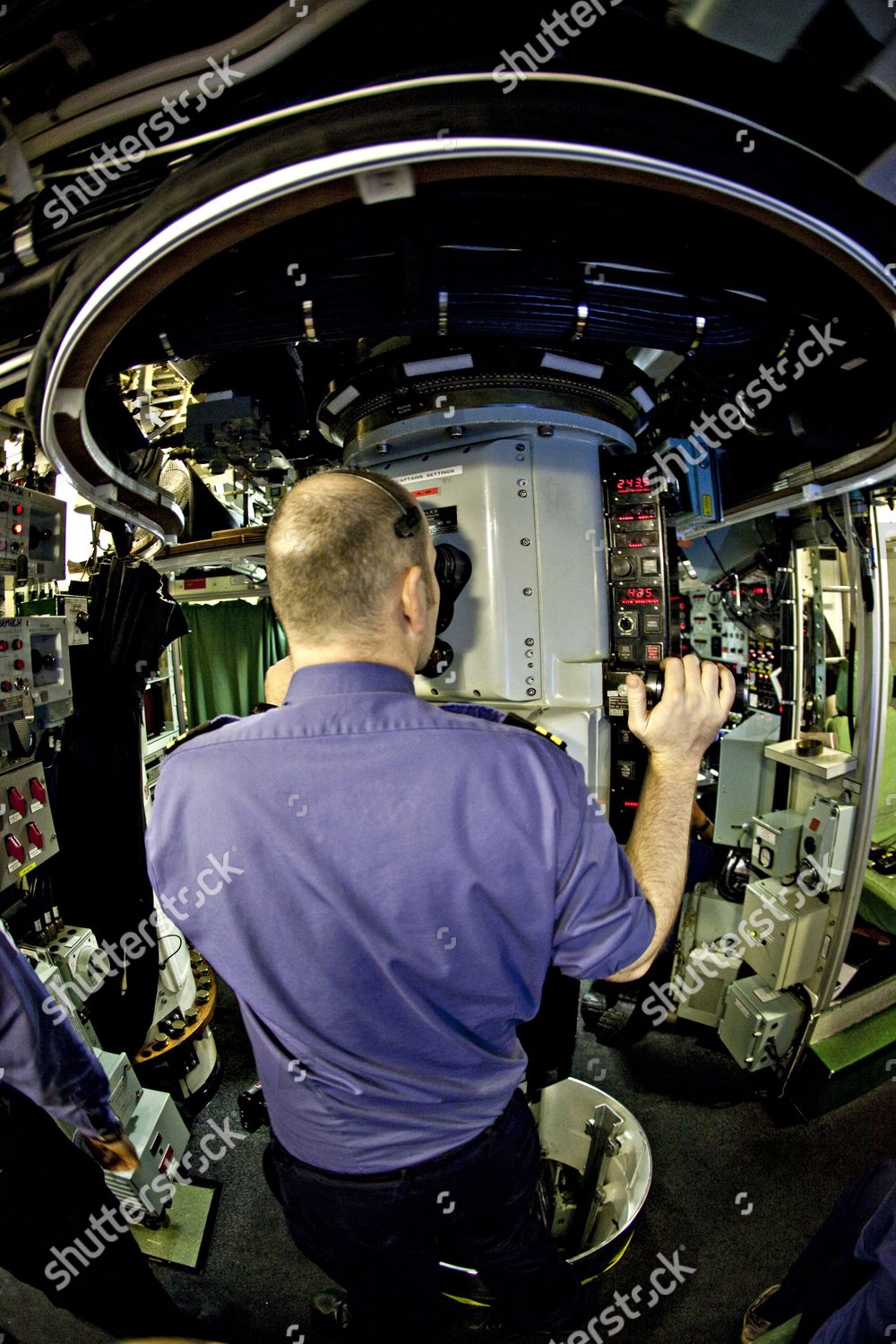 Crew Member Using Periscope Editorial Stock Photo - Stock Image ...
