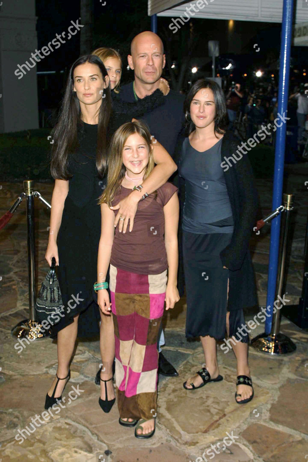 Bruce Willis Demi Moore Family Editorial Stock Photo - Stock Image ...