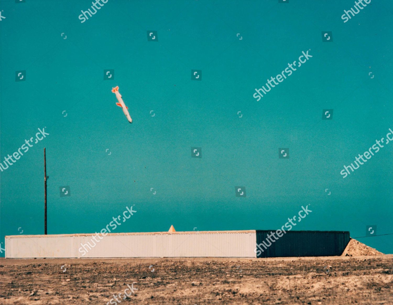 Tomahawk Cruise Missile Launched Submerged Submarine Editorial Stock ...