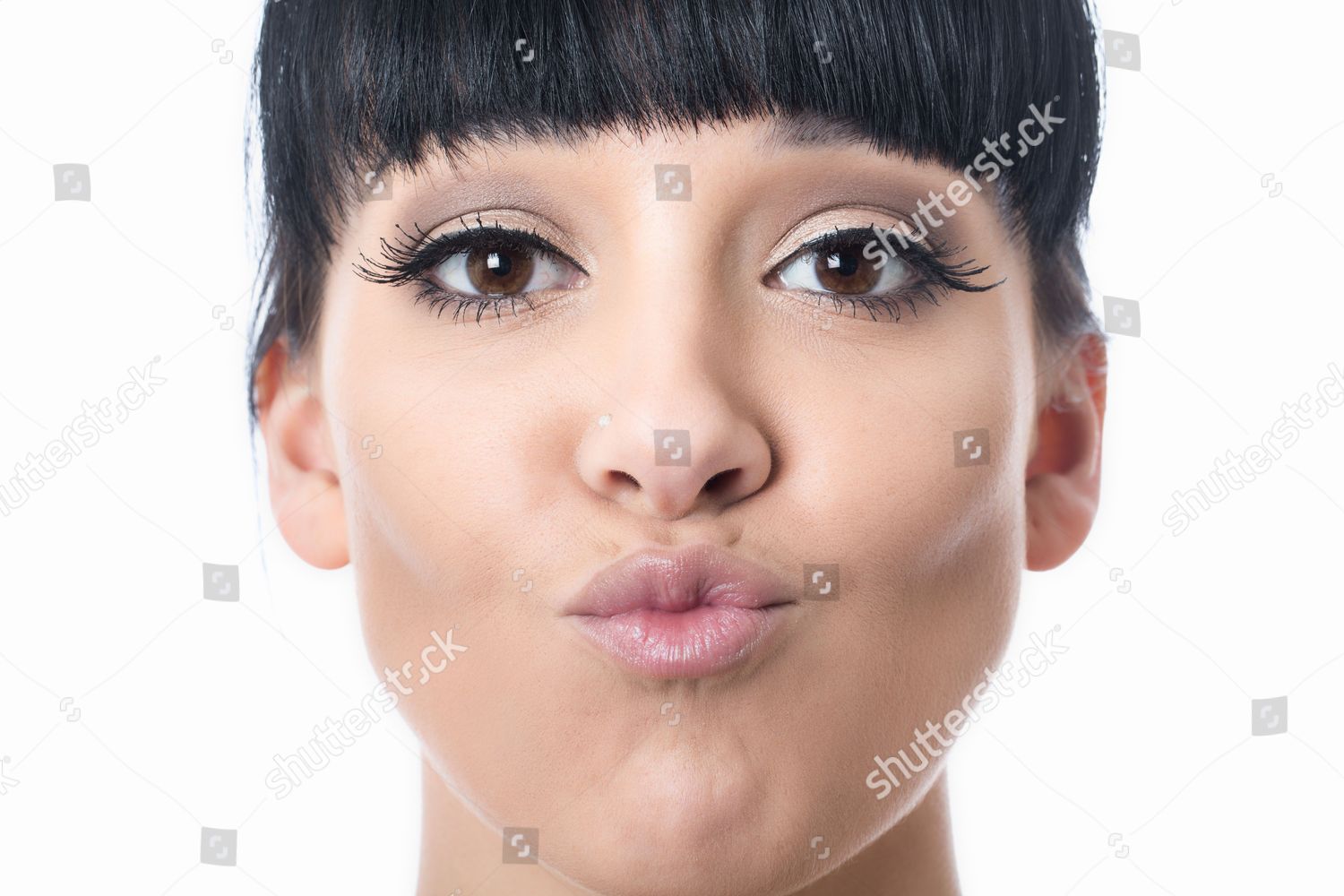 Young Woman Pursed Lips Editorial Stock Photo - Stock Image | Shutterstock