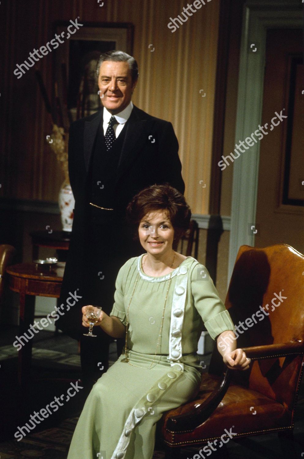 David Langton Hannah Gordon Upstairs Downstairs Editorial Stock Photo ...