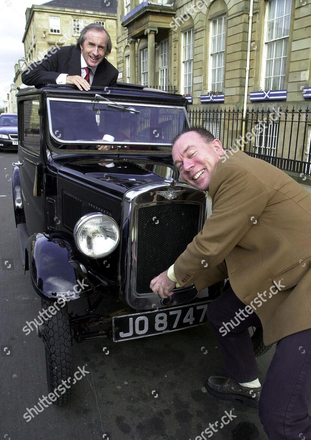 Jackie Stewart Stagecoach Owner Brian Souter Editorial Stock Photo ...